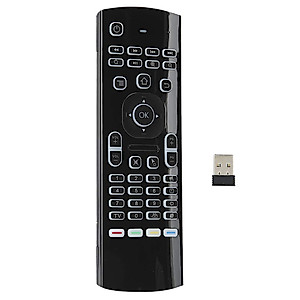 VINGVO Wireless Keyboard, Infrared Sensor Infrared Keyboard, Double Sides Keyboard with Remote Control 2.4G Backlight Gaming Pads for PC, Projectors, TV Boxes, Home Theater