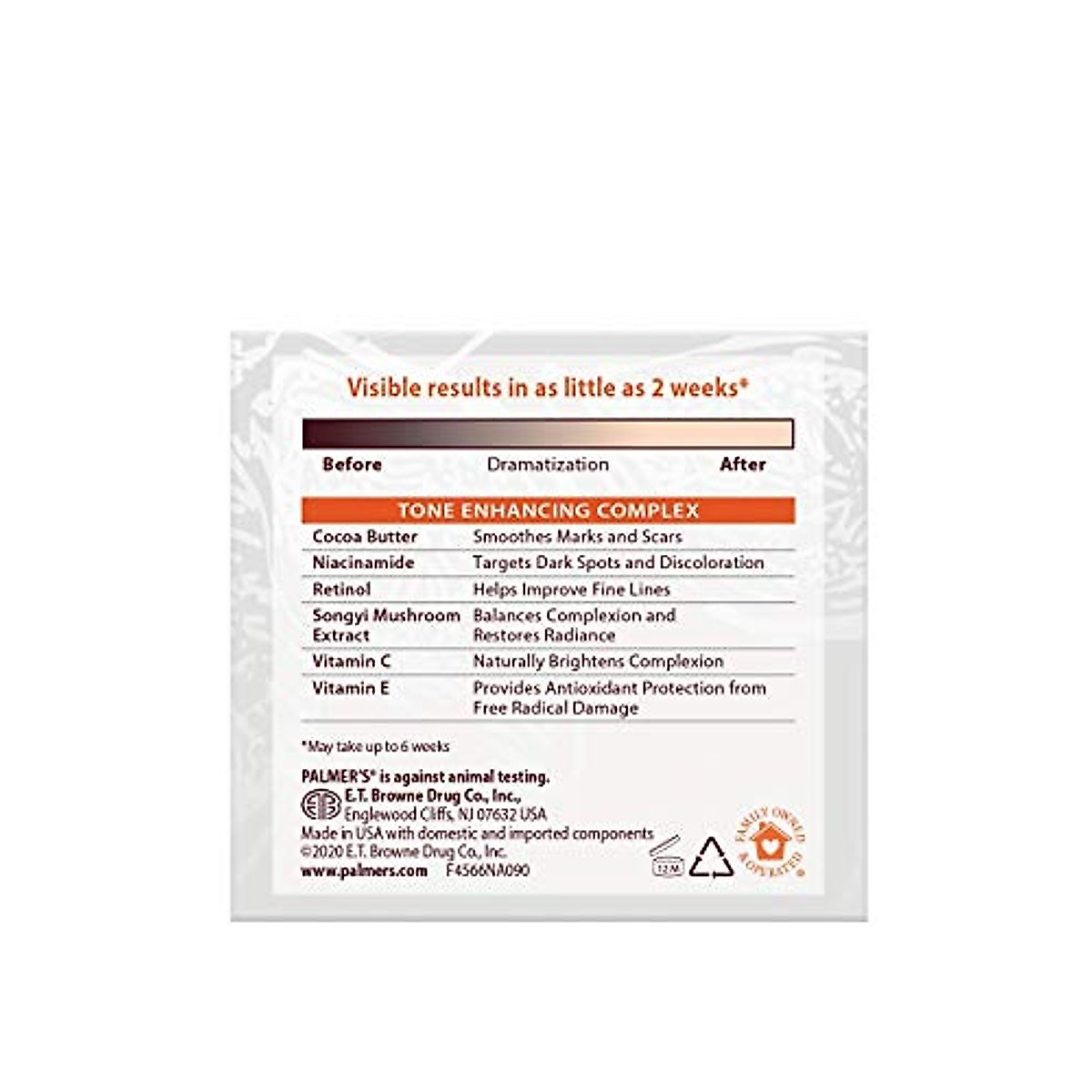 Palmer's Cocoa Butter Formula Eventone Fade Cream, Anti-Dark Spot Fade Cream with Vitamin E and Niacinamide, Helps Reduce Dark Spots & Age Spots, 2.7 Ounce