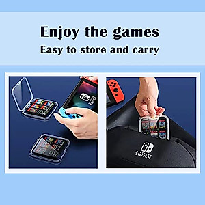 UDEE Game Storage Case for 12 Nintendo Switch Games, Game Cards or TF Card,Switch Accessories,Portable Switch Game Memory Card Storage