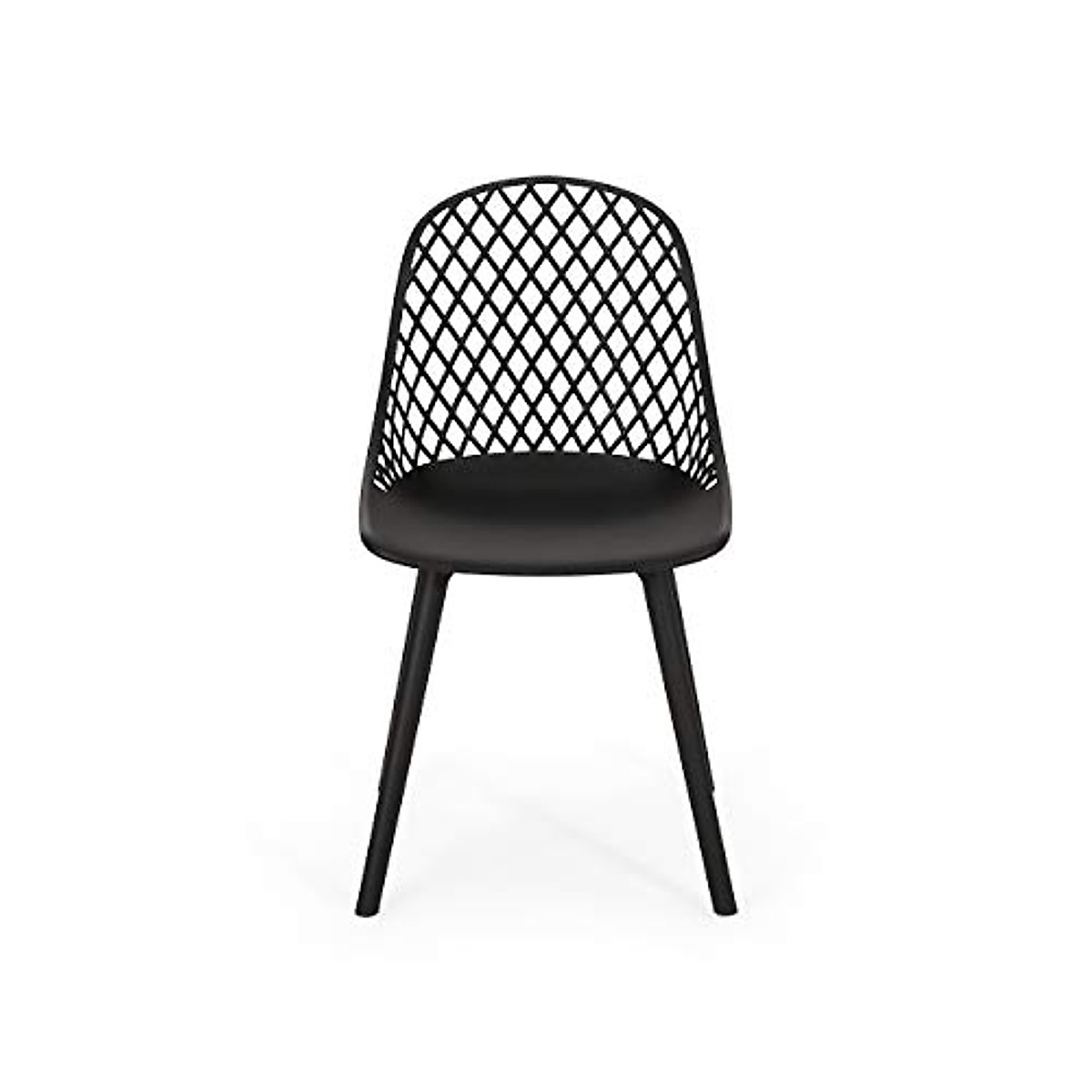 Christopher Knight Home Delora Outdoor Dining Chair (Set of 2), Black