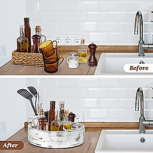 Wall Sconces Decor and 12 Inch Rustic Lazy Susan Turntable