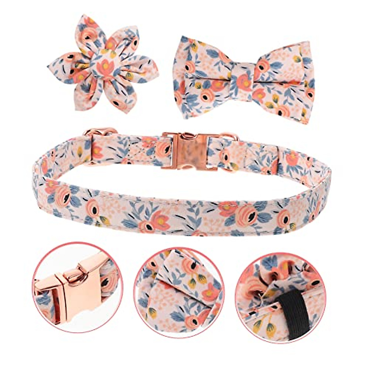 Ipetboom 1 Set Pet Collar Kitten Collars Choker Chain for Dogs Flower Necklace Breakaway Pet Collar Cat Strap Collar Pet Safety Strap Puppy Collar Pet Supply Small Cat Collar Lettering Pink