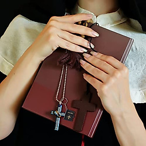 Prasacco 12 Pcs Mini Bible Keychain, Pocket Bible Tiny Bible Verse Keychain Miniature Bible Church Gifts