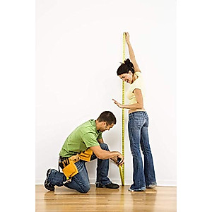 Benchmark - 3 Pack - 25 ft Tape Measures - Easy to Read Fractions to 1/8th inch - Magnetic Claw Tip - Thumb and Quick Lock - Autowind - Belt Clip