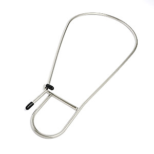 Calissa Offshore Tackle Kayak & Spearfishing Stainless Steel Fish Stringer Clip + 36” Steel Lanyard Speargun Spear Fishing Freediving Scuba Dive Diving Large Holder (Stainless Steel - No Clip)