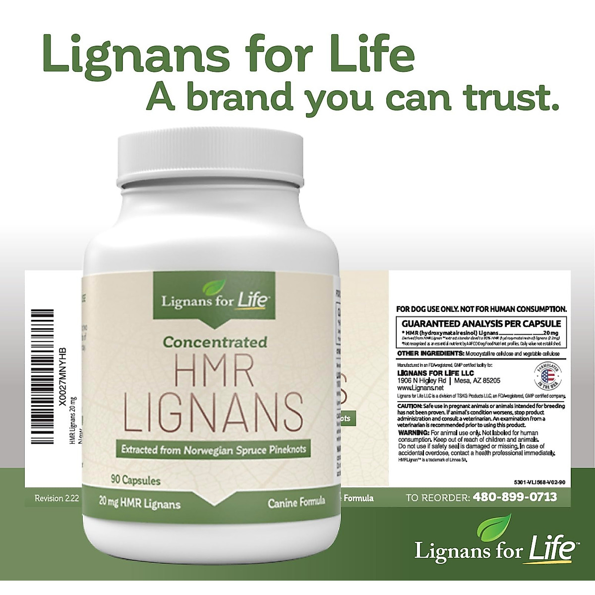 Lignans for Life & K9 Select Pet Care Bundle - HMR Lignans 20mg, 90 Capsules - Melatonin & 3mg, 120 Peanut Butter Flavored Tablets - Multivitamin Dog Wellness Supplement Treats - Medium Size Dog Breed