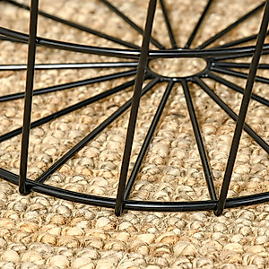 HOMCOM End Tables Set of 2, Nesting Tables with Storage, Round Accent Side Tables with Removable Top for Living Room, Black/Brown