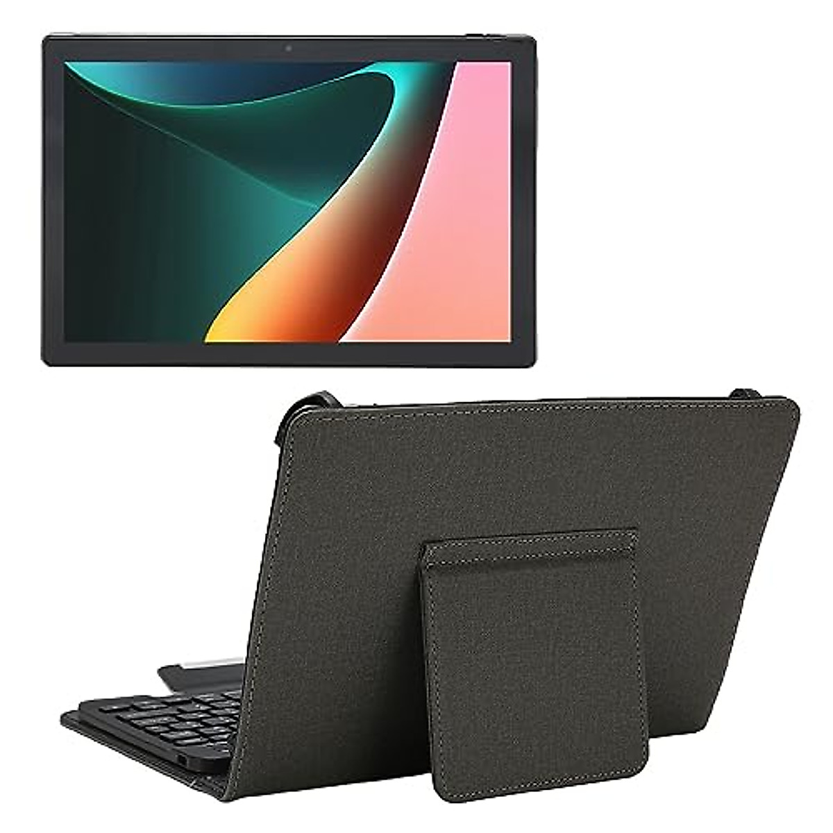 Honio 2 in 1 Tablet PC, 100-240V Multifunction 2 in 1 Tablet 8GB RAM 256GB ROM 8MP Front Camera Quad Processor for Work for Android 12.0 for Entertainment (US Plug)