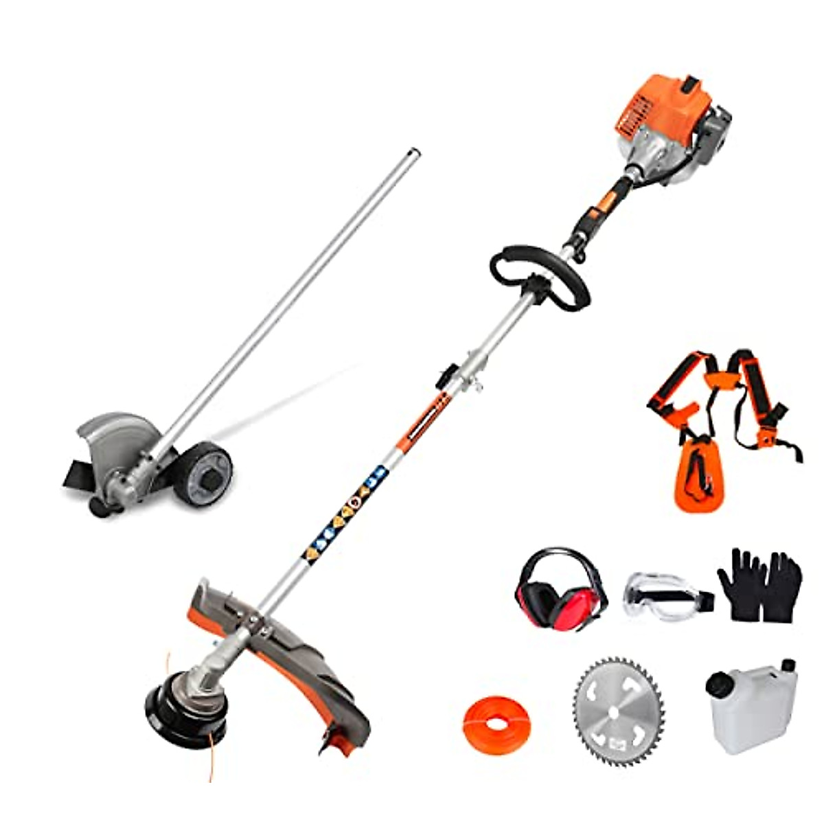 PROYAMA 26cc Weed Eater/Wacker Gas Powered, 2-Cycle Gas String Trimmer/Edger, 3 in 1 Brush Cutter with 17’’ Cutting Path, Grass Trimmer Light Weight