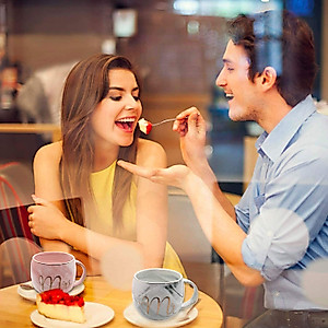 rnairni Mr and Mrs Aprons, Perfect Christmas Gifts for Couples Who Have Everything,Nice Engagement Gift,Wedding Gifts and Bridal Shower Gifts,Mr and Mrs Gifts Include Aprons,Gloves,Mats,Mug,A Card