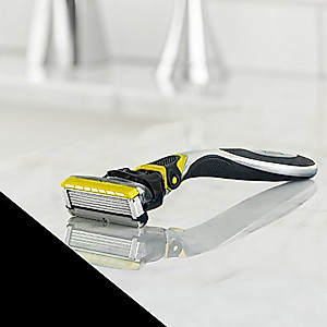 Schick Hydro 5 Sense Energize Razor with Shock Absorb Technology for Men, 1 Handle with 2 Refills