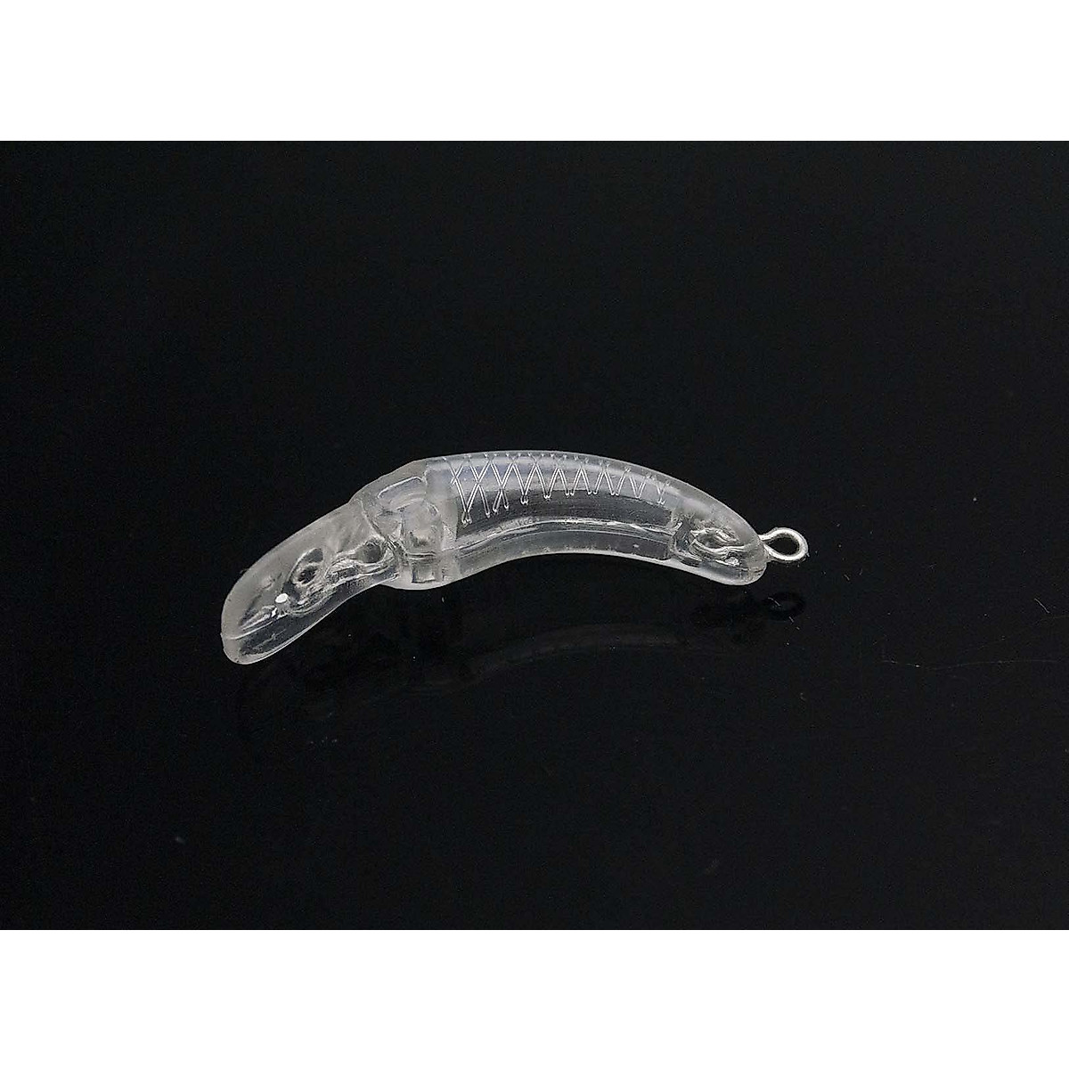 10PCS Unpainted Fishing Lure Blanks 1.11g 4.2cm with 4mm Free Fishing Eye Crankbait Baits Simulation Blank Body Clear Hard Baits Trout Salmon Minnow Lure Popper Lures Topwater Freshwater 8380