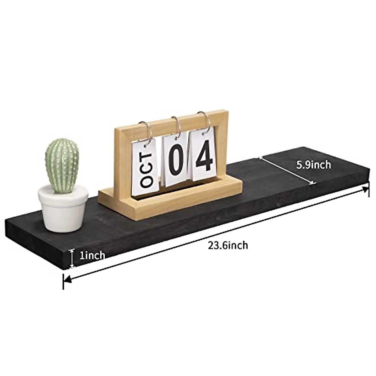 LYYYXGYP Floating Shelves for Wall Rustic Wood Wall Shelves for Bedroom, Bathroom, Living Room, Kitchen, Laundry Room Set of 2