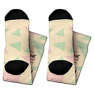 ThisWear Inspirational Quote Gift for Women Don't Let Anyone Treat You Like Free Salsa You Are Queso 1-Pair Novelty Crew Socks