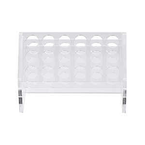 uxcell Slant Rack Acrylic Test Tube Holder 18 Wells for 10ml/15ml Centrifuge Tubes Clear