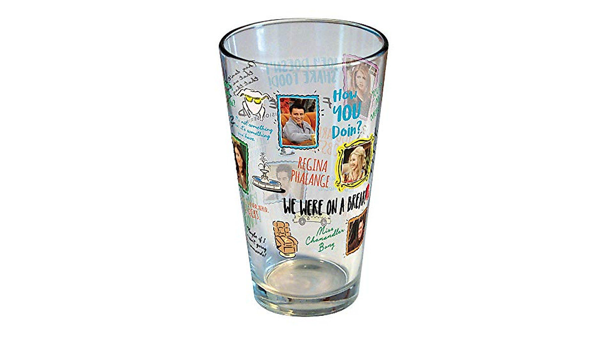 Friends Iconic Quotes 16oz Pint Glass | Perfect for Fans & Collectors