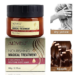 IFUDOIT Magical Hair Treatment Mask, Hair Mask for Dry Damaged Hair and Growth,Professtional Hair Conditioner,5 Seconds to Restore Soft,Fights Breakages and Split Ends,Protect Hair Roots