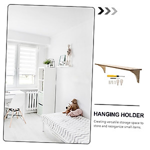 Cabilock 1pc Wall Shelf Storage Rack Floating Shelf Wall-Mounted Shelf Storage Shelves Decor Book Shelf for Wall Standing Wall Mount Rack Home Display Mounted Shelves Plate