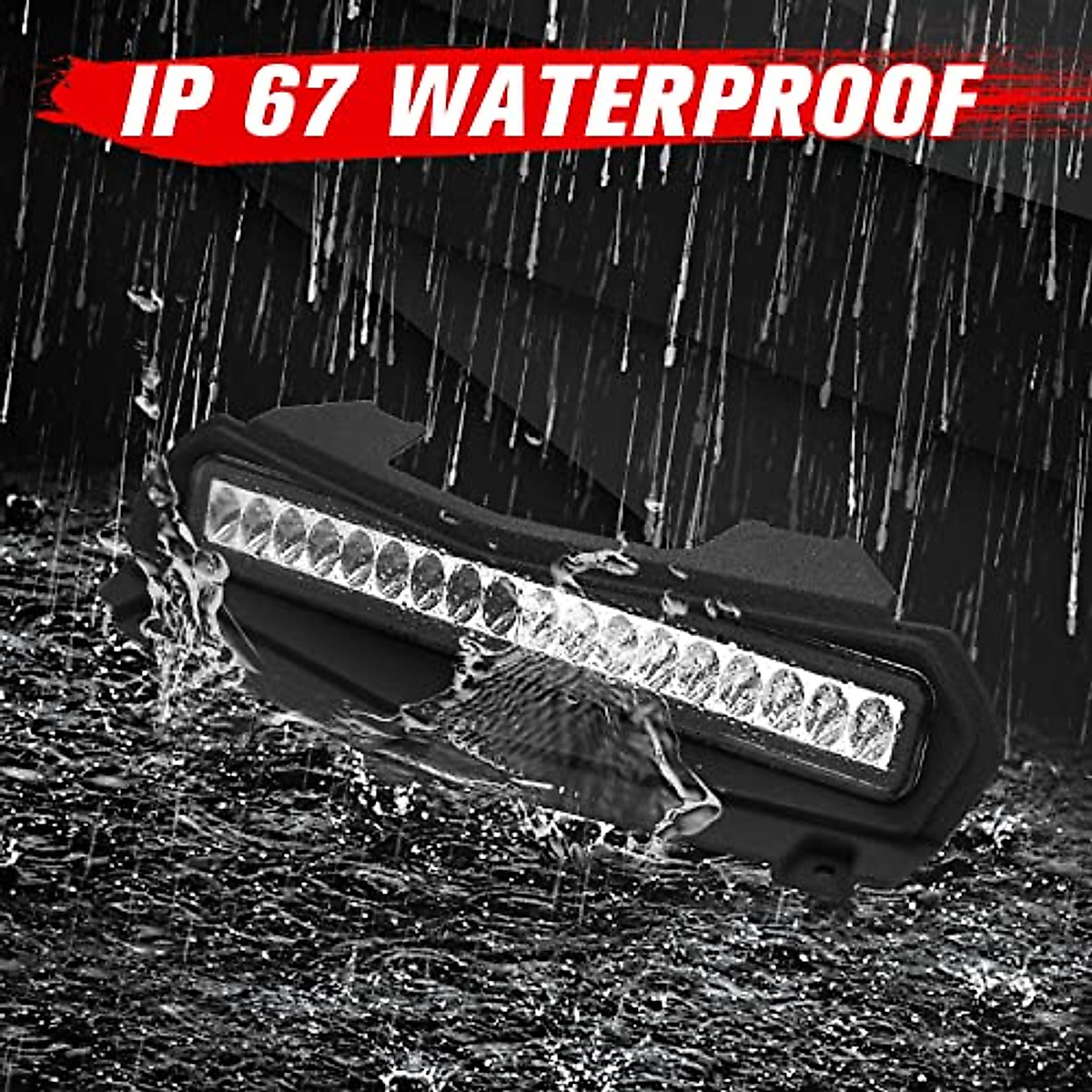 A & UTV PRO LED Hood Scoop Light for Yamaha Wolverine RMAX 1000 RMAX2/ RMAX4 2021 2022 2023, Front Auxiliary Light Bar Daytime Running Light Accessories, Plug-n-Play, 1PC