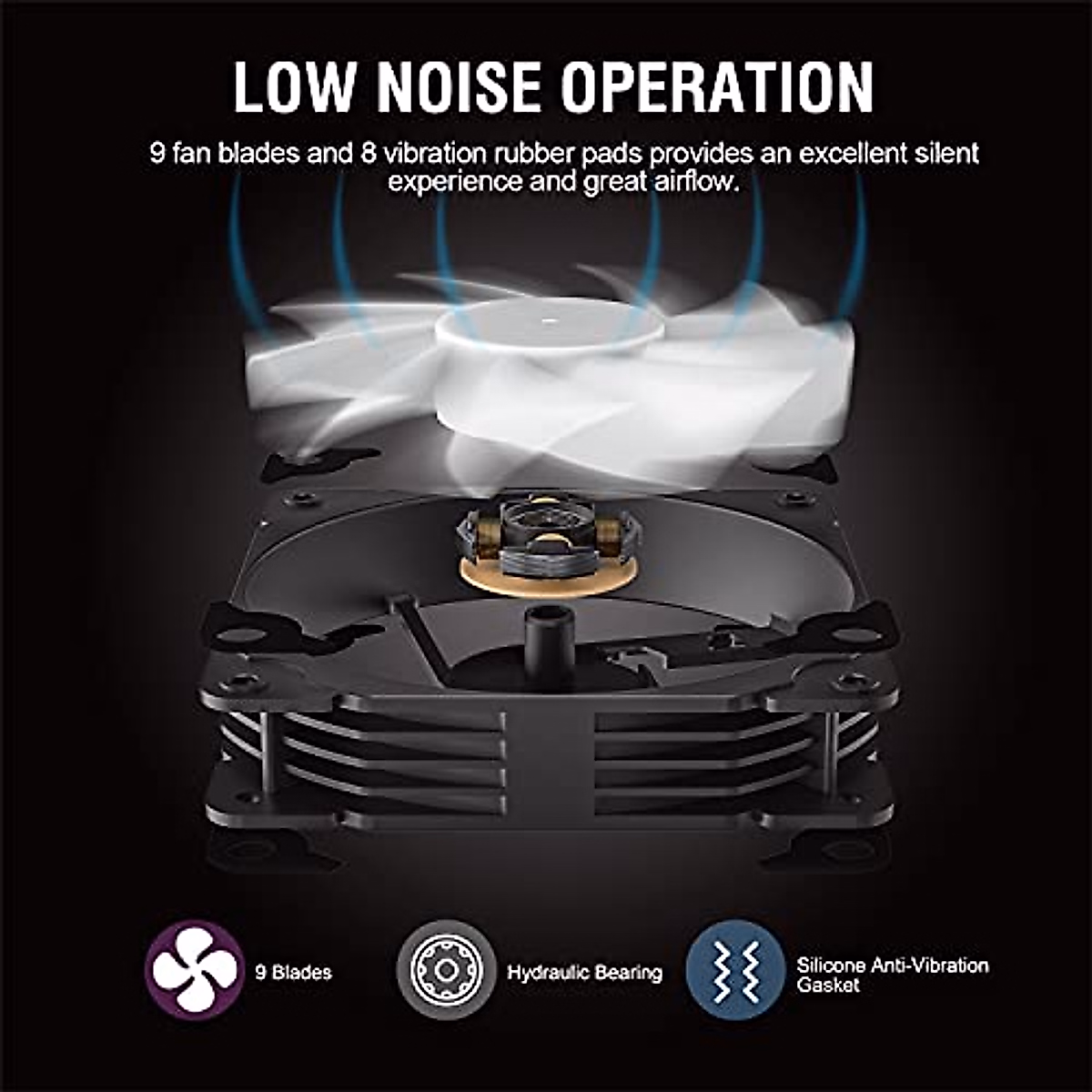 Vetroo U6PRO Dual Tower CPU Cooler - 220W TDP, 6 Heatpipes, Top ARGB Lighting, 130mm ARGB & PWM Fan - Compatible with Intel LGA 1851/1700/1200/115X & AMD AM5/AM4