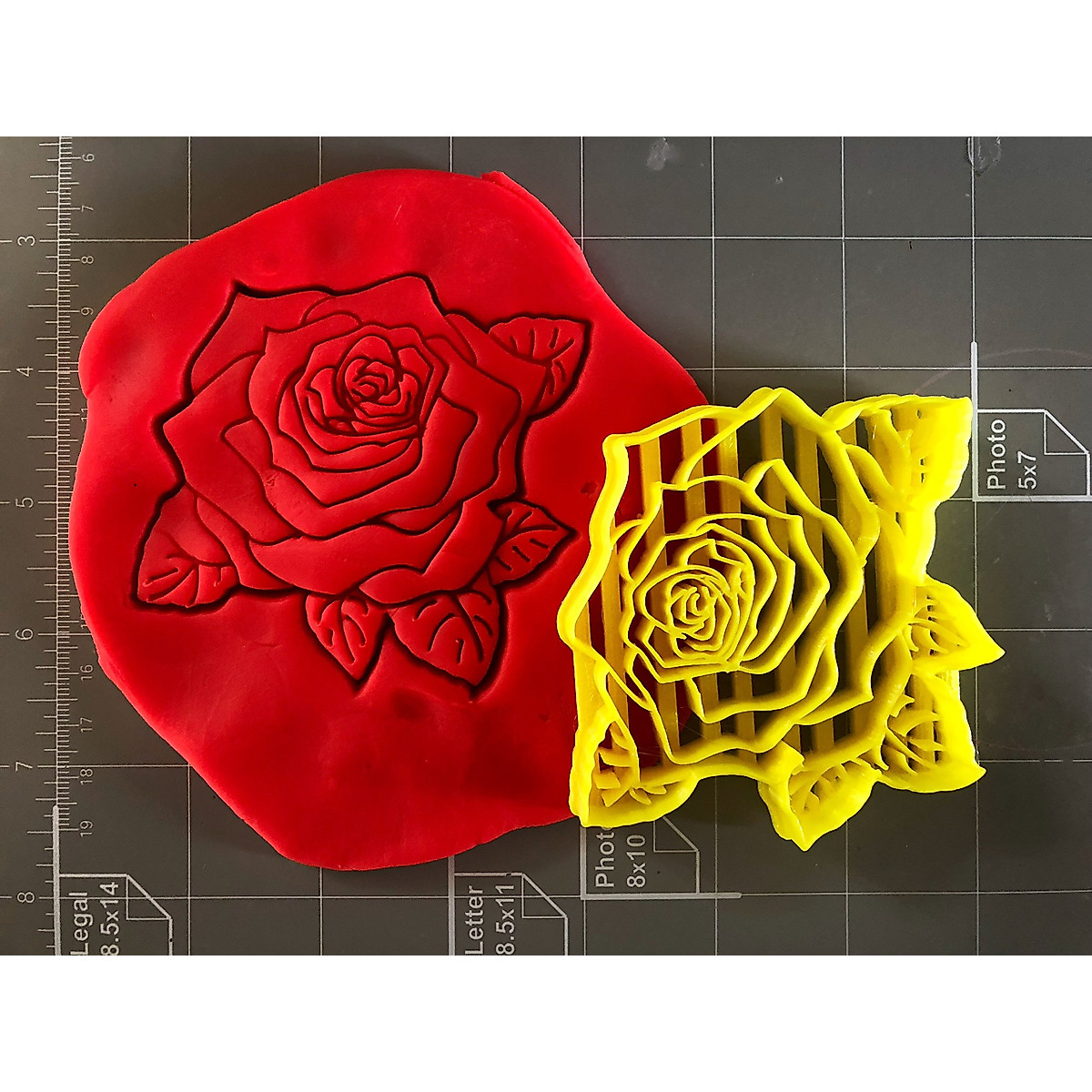 Rose Flower Cookie Cutter (3 inches)
