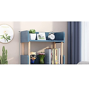 CXDTBH Simple Floor-to-Ceiling Bookshelf Simple Living Room Multi-Layer Shelving Shelf Saving Space Primary School ( Color : Black , Size : 40*50cm )