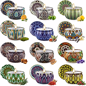 12 Pack Scented Candles Gifts for Women,Candles for Home Scented Long Lasting Natural Soy Wax Candles,Holiday Candles Women Gifts for Valentine's Day,Birthday,Christmas,Thanksgiving,Mother's Day