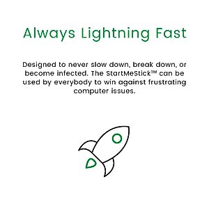 StartMeStick - Breathe a New Life Into Your Old Computer, Plug-in Operating System, Unlimited Use on Unlimited PCs and Macs for 2 Years