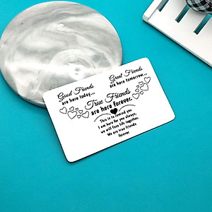 Xiahuyu Best Friend Gift Friendship Gifts for Best Friend,Best Friend Wallet Card,Birthday Gifts for Best Friend,Thanksgiving Christmas Day Gifts for Best Friend