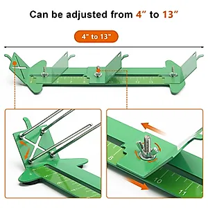 Catcan 2 in 1 Paracord Bracelet Jig, Paracord Bracelet Making Kit, Adjustable Length DIY Craft Monkey Fist Jig Tools 4" to 13" with Free Cord and Buckles