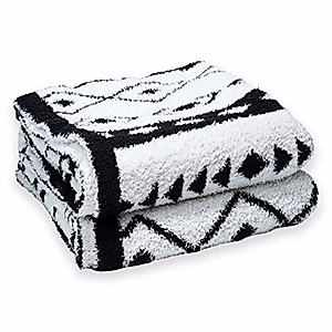 Super Soft Southwest Throw Blankets Aztec Reversible Throws Cover for Couch Chair Sofa Bed Outdoor Beach Travel, 51"x63"