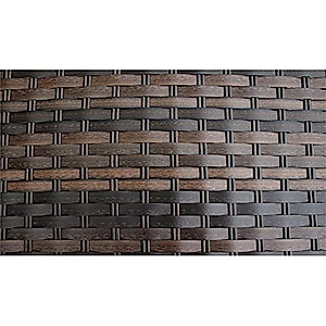 TK Classics Kathy Ireland River Brook 6 Piece Outdoor Wicker Patio Furniture Set 06v