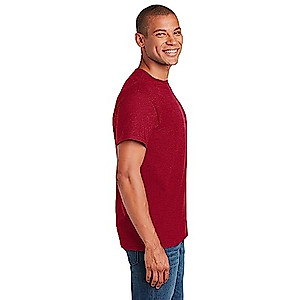 Gildan Men's Heavy Cotton T-Shirt, Antique Cherry Red, XL (Pack of 3)