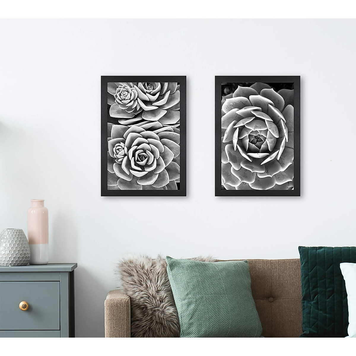 MCS Studio Gallery 13x19 Picture Frame Black Woodgrain, Rectangle Photo Frame for Photos, Posters & Art Prints (2-Pack)