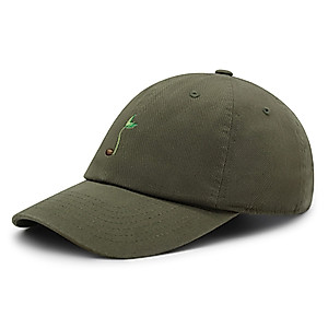 JPAK Bean Sprouts Premium Dad Hat Embroidered Baseball Cap Plant Olive Green