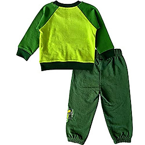 John Deere Baby Boys Infant Sweatshirt And Pant French Terry Set, Green, 24M US