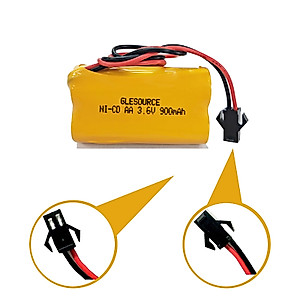 GLESOURCE 3.6 Volt Rechargeable Battery, Emergency/Exit Light Battery Compatible for Lithonia ELB B001 ELBB001 Lithonia EU2 LED Interstate ANIC1566 Unitech 0253799 (2 Pack)