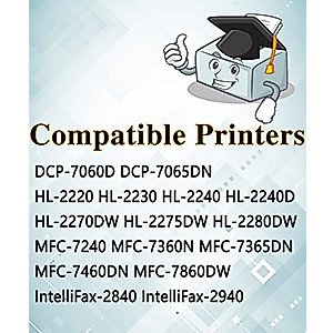 MM MUCH & MORE Compatible Drum Unit Replacement for Brother DR-420 DR420 TN450 use for HL-2240 2240D 2270DW 2280DW MFC-7360N 7460DN 7860DW DCP-7060D 7065DN Printers (1-Pack)