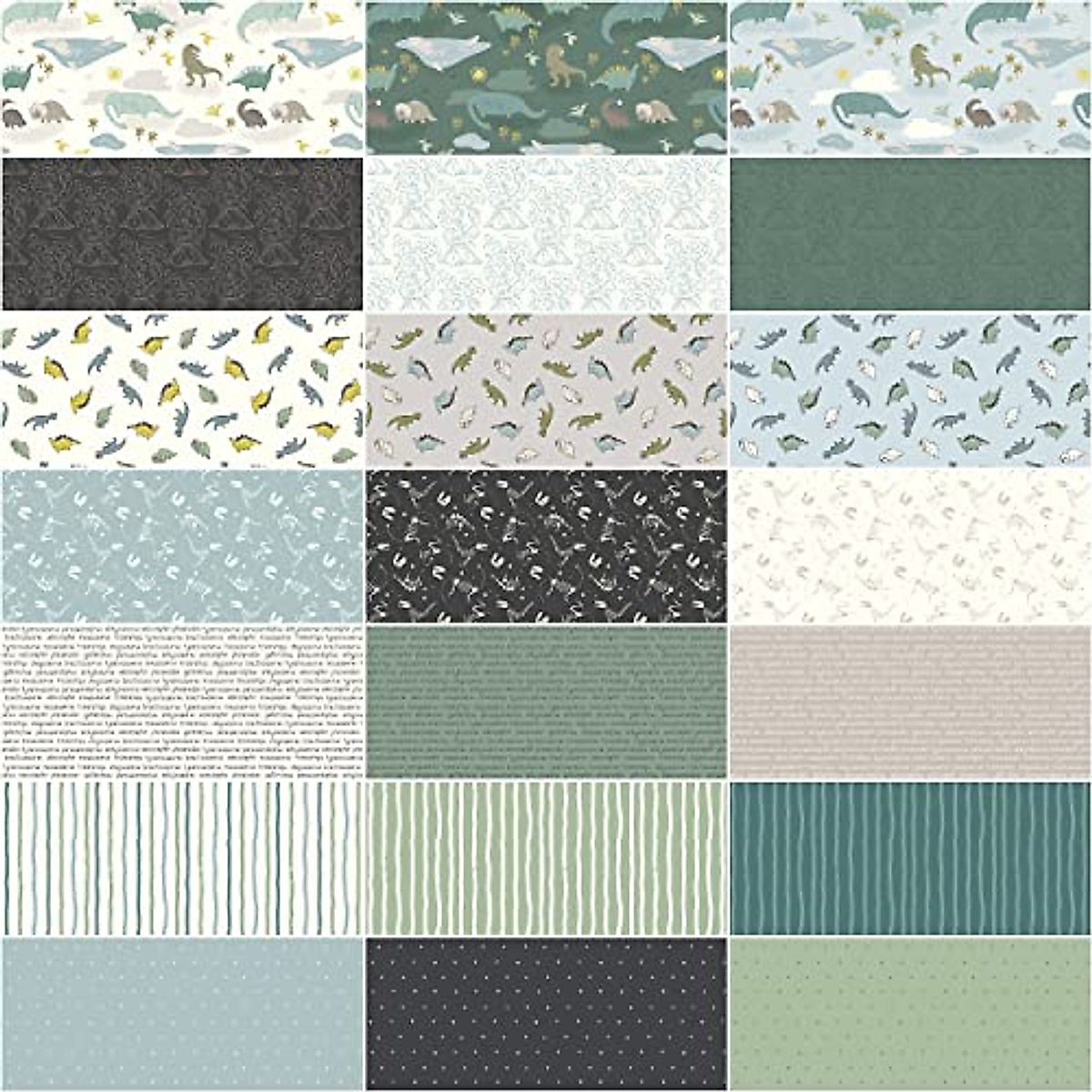 Citrus & Mint Designs Roar Rolie Polie 40 2.5-inch Strips Jelly Roll Riley Blake Designs RP-12460-40