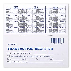12 PCS Check registers for Personal Checkbook, Upgrade Checkbook Register and transactions Ledgers.