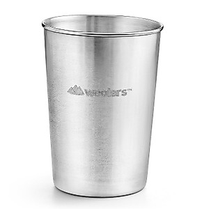 Unique Complete Messware Kit Polished Stainless Steel Dishes Set| Tableware| Dinnerware| Camping| Includes - Cups | Plates| Bowls| Cutlery| Comes in Mesh Bags (Single Person Green)