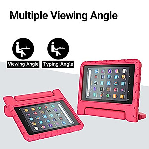 Merocab Kids Case for Fire HD 7 9th 7th 5th Generation 2019 2017 2015 Release, Fire HD 7 2019 2017 2015 Lightweight Shockproof Handle Stand Kids Case Cover for HD 7 9th 7th 5th