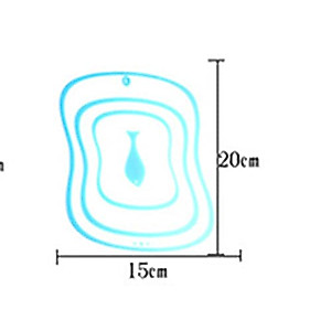NEIDE 1Pcs Flexible Plastic Chopping Block Cutting Board dboard Non-Slip Frosted Cutting Block 15 * 20CM-Russian Federation,Yellow (Color : Green, Size : Russian Federation)