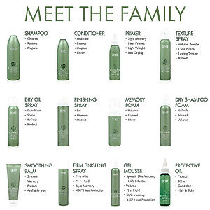 Surface Hair Blow Out Dry Shampoo Foam for Men and Women, 4oz - Lightweight, Organic, Style Memory with Babassu Oil - Absorb Excess Oil - Refresh for Long Lasting Style, 4 fl. oz.