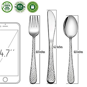 HaWare 9-Piece Toddler Flatware Set + 4-Piece Toddler Metal Cups