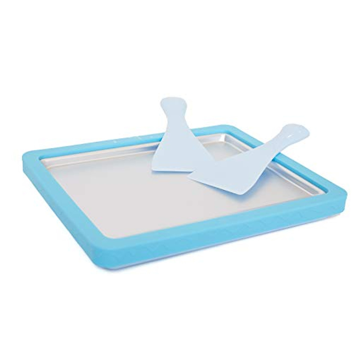 Ice Cream Maker/Pan/Roll - Frozen Yogurt, Sorbet, Gelato - Family Fun, Healthy Alternative DIY at home (Turquoise)