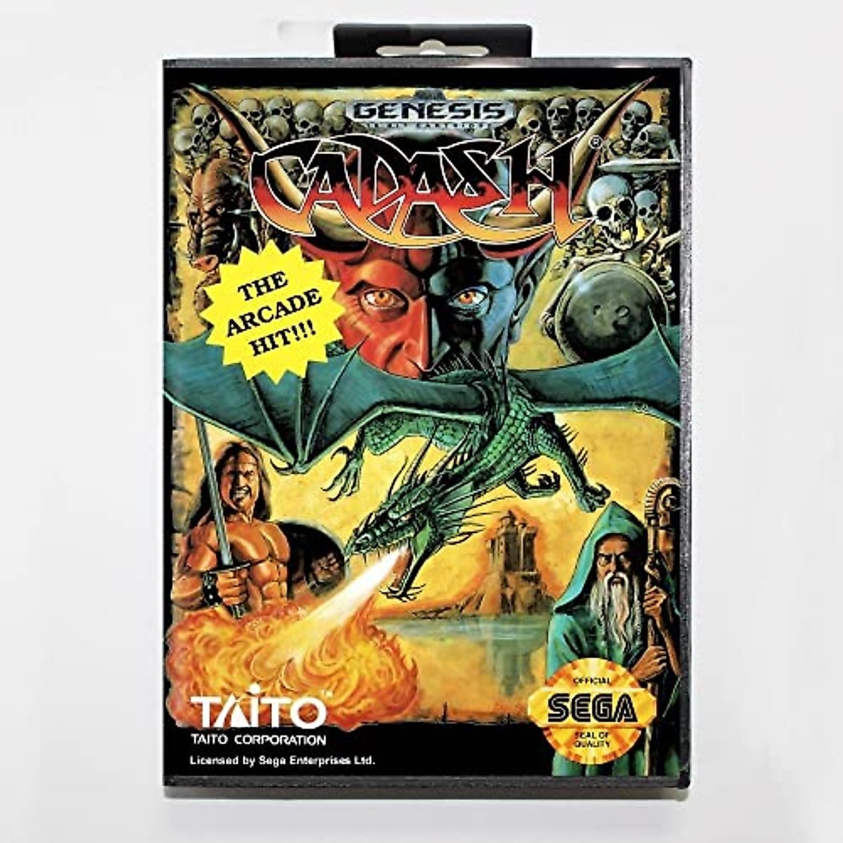 DeVoNe Cadash Game Cartridge 16 Bit MD Game Card With Retail Box For Sega Mega Drive For Genesis (Black)