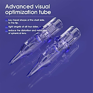 Mast Tattoo Pro Cartridges Needles with Membrane Mixed Sizes Box of 50 Pcs (RL+RS+RM+M1)