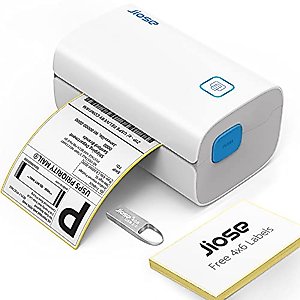 Jiose Thermal Label Printer - 4x6 Label Printer for Small Business Shipping Packages - One-Click Printing on Windows Mac Chrome Systems,Support USPS Shopify Ebay etc