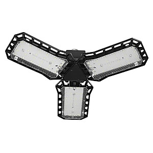 WHAMVOX LED Garage Ceiling Lights LED Workshop Lights Outdoor Garage Lights Garage Night Light Garage LED Lighting LED Ceiling Lights Ceiling Lamp with Adjustable Black